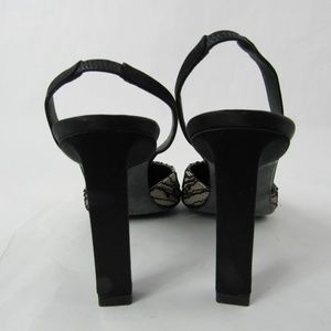 Richard Tyler | Shoes | Richard Tyler Slingback Mules Heel Sandals ...